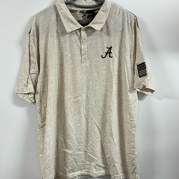 Colosseum | Shirts | Mens Alabama Camo American Flag Short Sleeve Polo ...